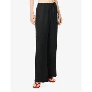Dissh Xena Side-split Wide-leg Woven Trousers