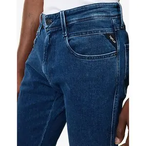REPLAY Anbass Slim-leg Denim Jeans - Medium Blue