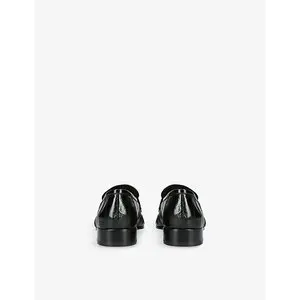 THE ROW Soft Eel Leather Loafers - Black