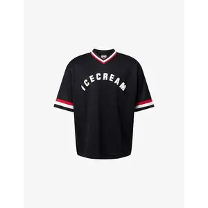 ICECREAM College Contrast-stripe Jersey Top