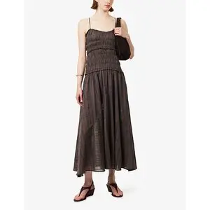Dissh Dishh Petra Check-print Cotton-blend Midi Dress