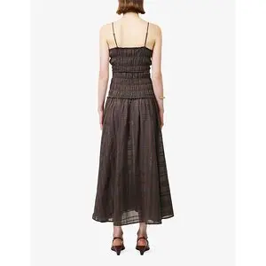 Dissh Dishh Petra Check-print Cotton-blend Midi Dress