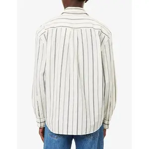 Gant Relaxed-fit Dobby Stripe Cotton Shirt - Sand