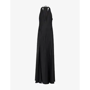 Victoria Beckham Panelled Halterneck Maxi Dress