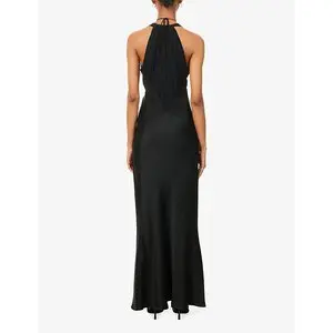 Victoria Beckham Panelled Halterneck Maxi Dress