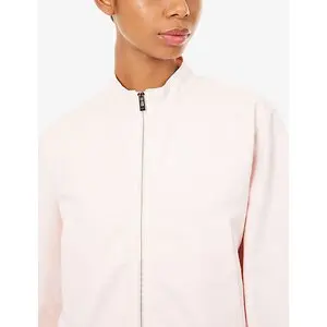 Alaïa Round Stand-collar Cotton Denim Jacket