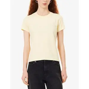 FRAME The Vintage Baby Cotton-blend T-shirt - Lemon