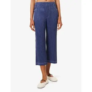 Issey Miyake Cropped Pleated Trousers
