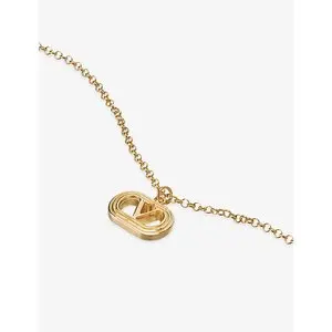 Valentino Garavani Ovalette Brass Necklace