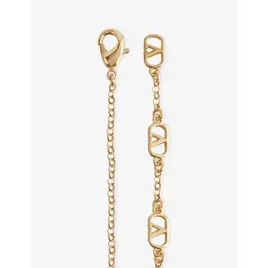 Valentino Garavani Ovalette Brass Necklace