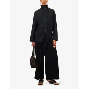 Issey Miyake Twisted Drape Cotton-blend Shirt