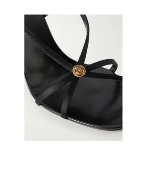 Versace Valentina Strappy Heeled Sandals - Black