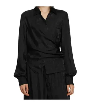 ANN DEMEULEMEESTER Long Sleeve Shirt - Black