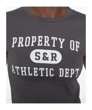 SPORTY  RICH Crew Neck Printed T-shirt