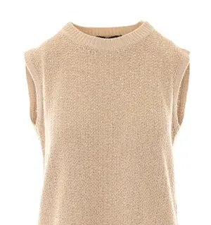 Fabiana Filippi Sleeveless Sequined Knit Mini Dress