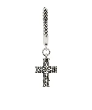 Emanuele Bicocchi Reissue Notre-dame Cross Single Earring - Silver