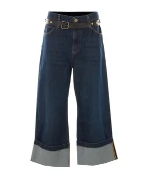 Pinko Belted Wide Leg Jeans