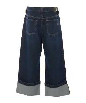 Pinko Belted Wide Leg Jeans