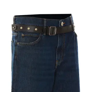 Pinko Belted Wide Leg Jeans