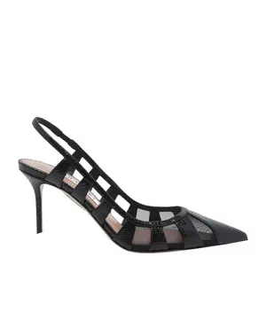 AQUAZZURA Pointed-toe High-heeled Sandals - Black