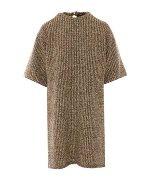Fabiana Filippi Sequin-embellished Bouclé Mini Dress - Brown