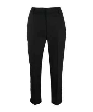 DONDUP Straight Leg Tailored Pants - Black