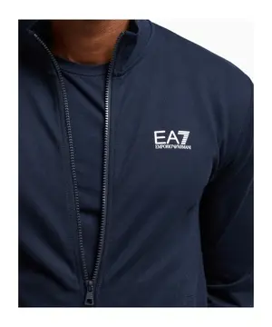 EA7 Logo Printed Zipped Track Suit