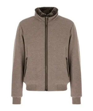 MOORER Long Sleeve Casual Jacket - Gray