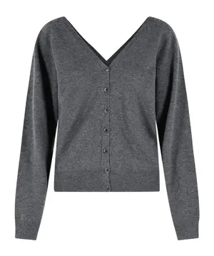 LISA YANG Long-sleeved Cardigan - Grey