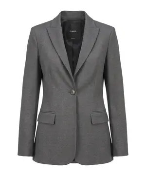 Pinko Single-breasted Blazer - Black