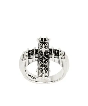 Emanuele Bicocchi Notre-dame Cross Ring - Silver