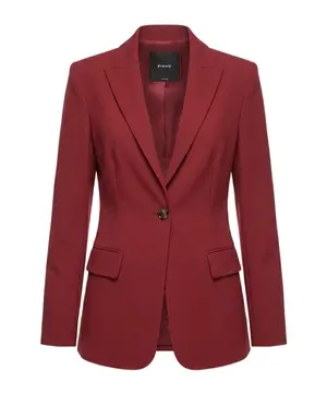 Pinko Single-breasted Blazer - Rosso