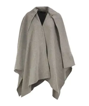 FABIANA FILIPPI Fabiana Filippi Draped Jewellery-Fastening Cape