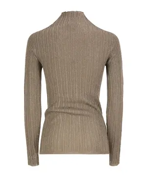 Fabiana Filippi Long-sleeve High-neck Knit Top