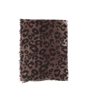 Faliero Sarti Leopard-print Scarf - Black