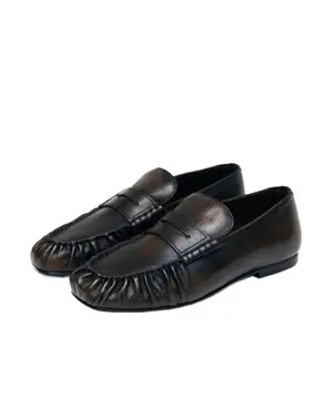 ALOHAS Aven Vintage Effect Leather Loafers