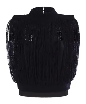 Fabiana Filippi Fringed Knit Top