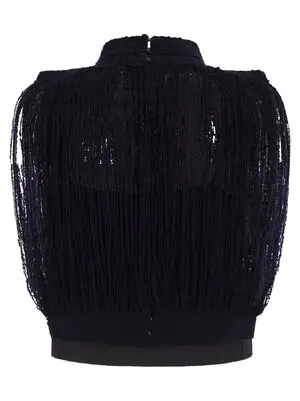 Fabiana Filippi Fringed Knit Top