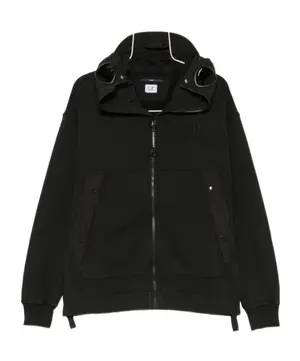 C.P. COMPANY Long-sleeved Hooded Zip-up Sweatshirt - No