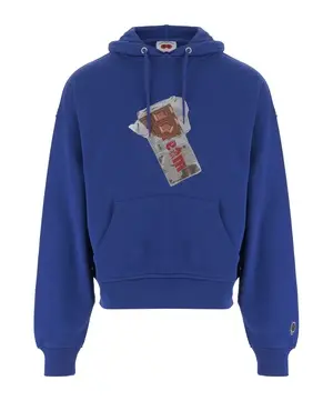 ICECREAM Drawstring Hooded Sweatshirt - Blue