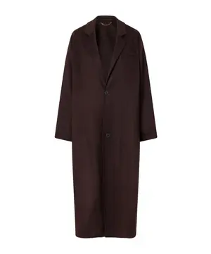 Victoria Beckham Long Solid-color Coat - Black