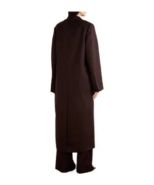 Victoria Beckham Long Solid-color Coat