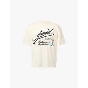 Amiri Skater Logo-print Cotton-jersey T-shirt - Ivory