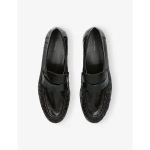 THE ROW Soft Eel Leather Loafers