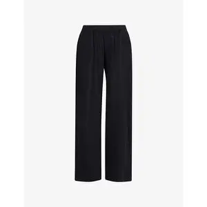 Eberjey High-waist Wide-leg Linen Trousers
