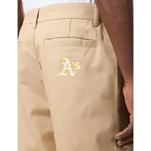 New Era Athletics Mlb Logo-embroidered Cotton Chinos