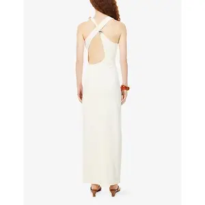 SIR. Saba Asymmetric Knit Midi Dress
