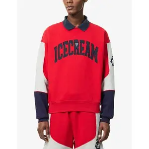 ICECREAM Colla Warm-up Cotton-jersey Sweatshirt
