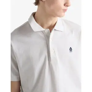 Prada Logo-embroidered Slim-fit Cotton Polo Shirt