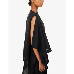 Issey Miyake All Squares Draped Woven Shirt